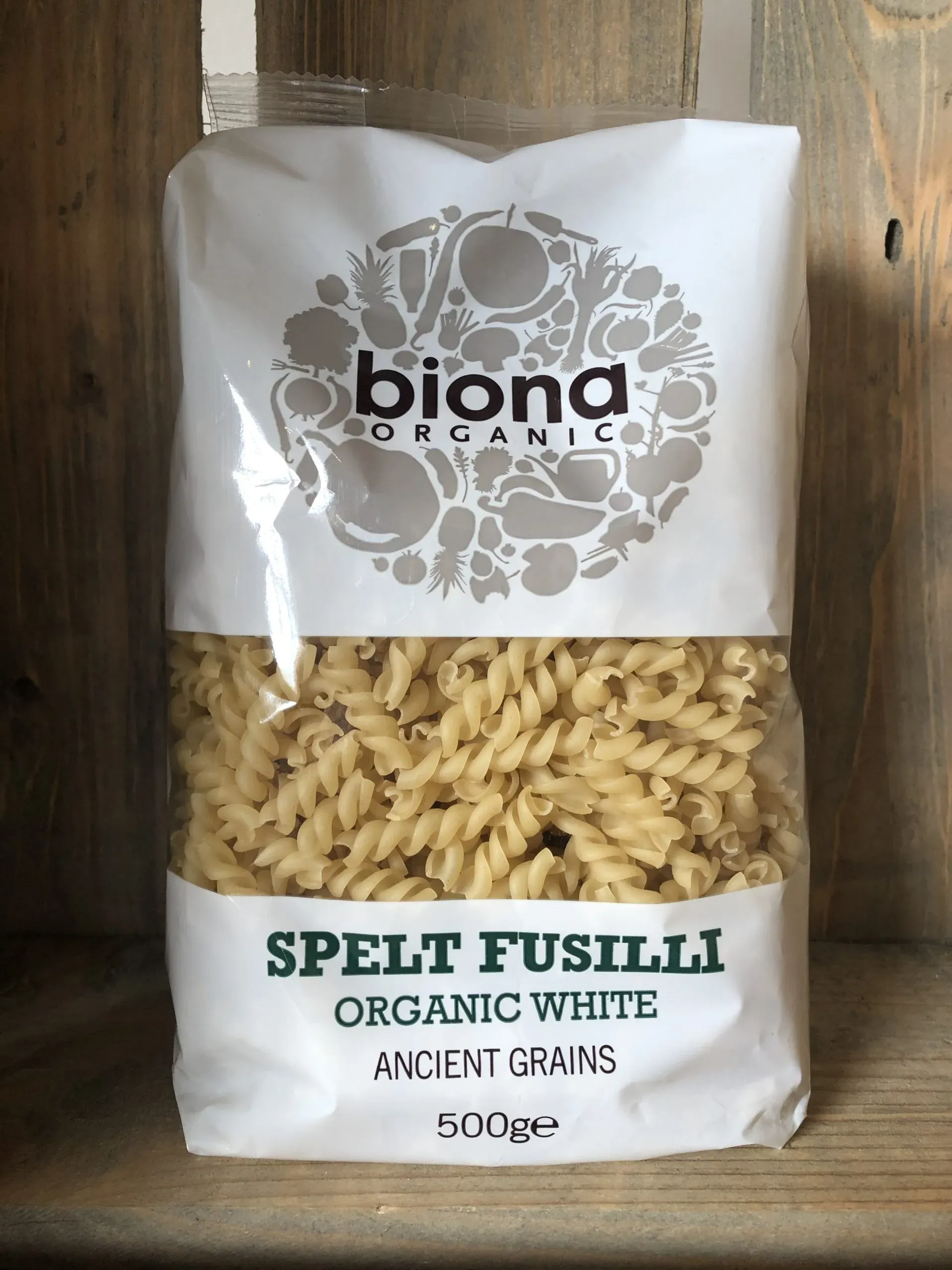 BIONA Pasta Spelt Fusilli White (500g) - Organically Speaking Organic Shop