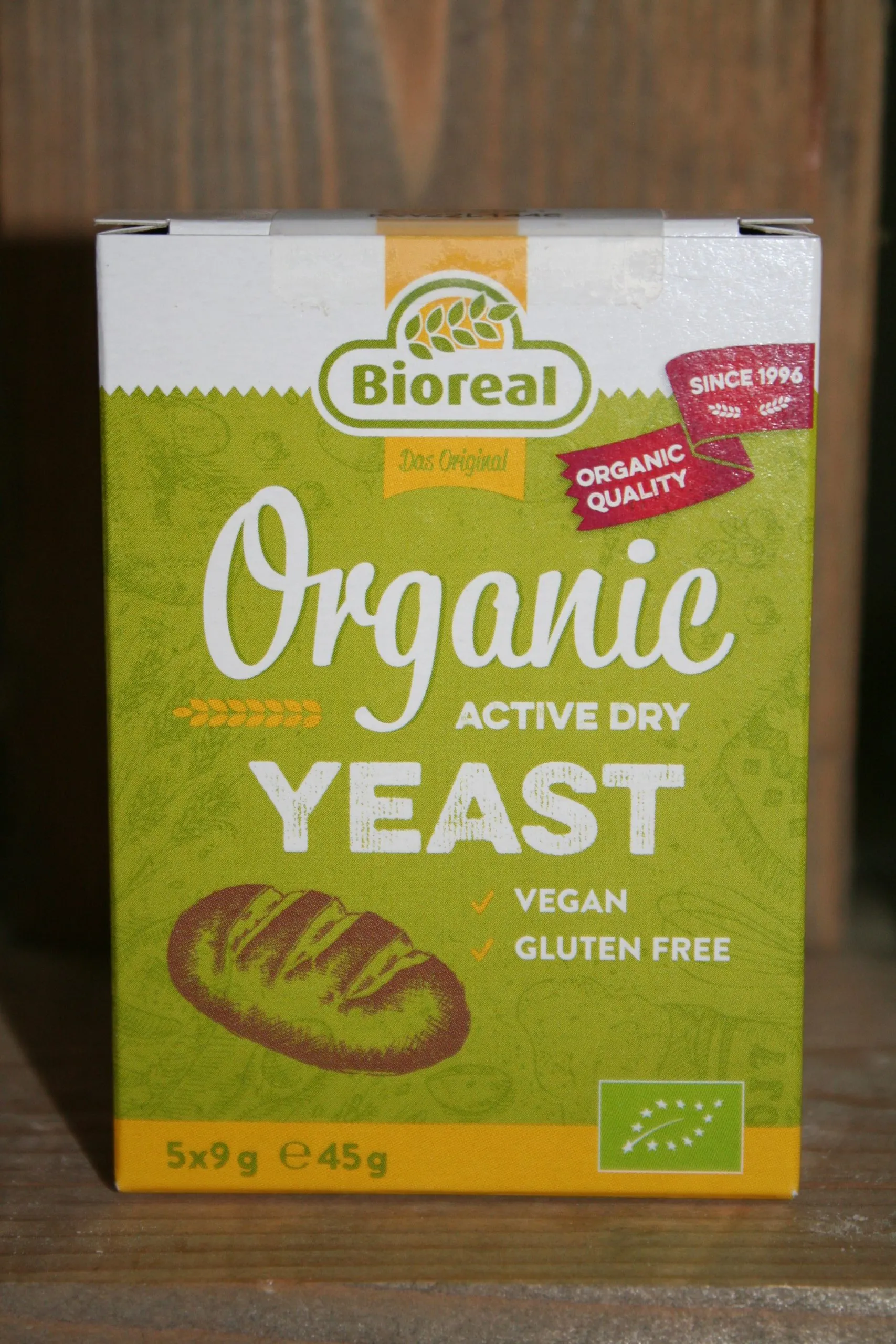 BIOREAL Organic Active Dry Yeast (5 x 9g) - Organically Speaking ...