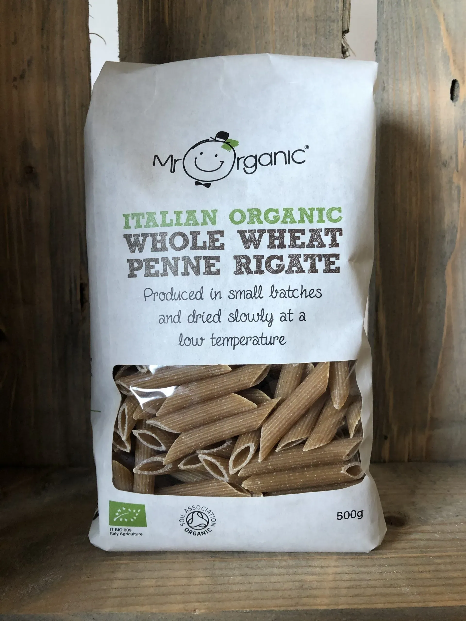 MR ORGANIC Organic Whole Wheat Penne Rigate Pasta (500g) - Organically ...