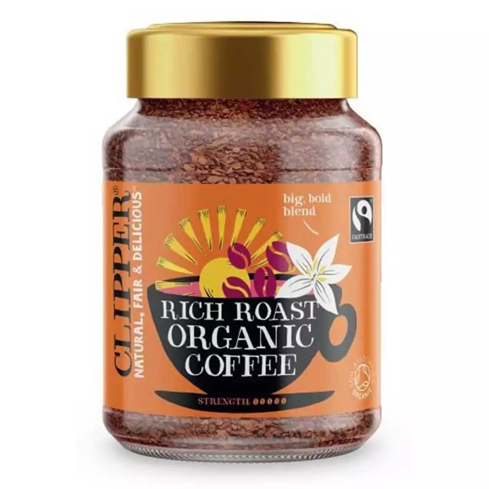 CLIPPER Organic Rich Roast Instant Coffee 100g - Organically Speaking ...
