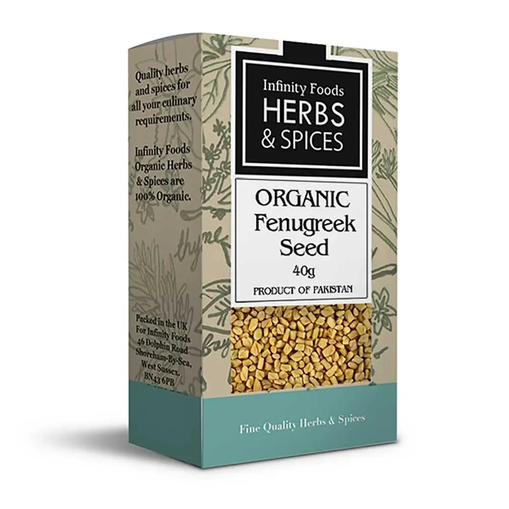 INFINITY FOODS HERBS & SPICES Organic Fenugreek Seed (40g ...