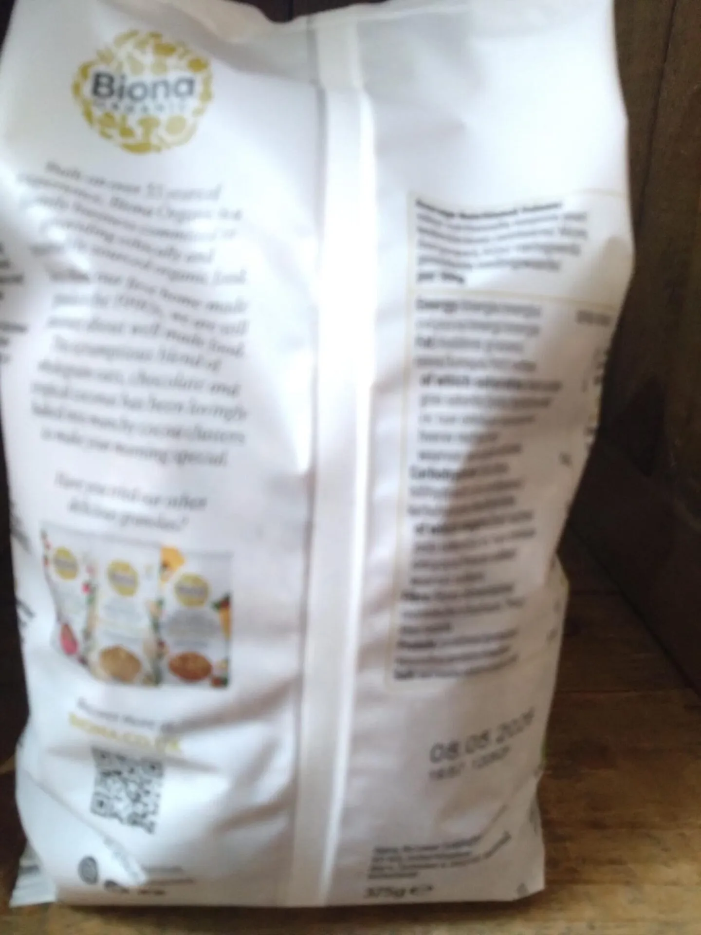 BIONA Organic Granola Choco Coconut (375g) - Organically Speaking ...